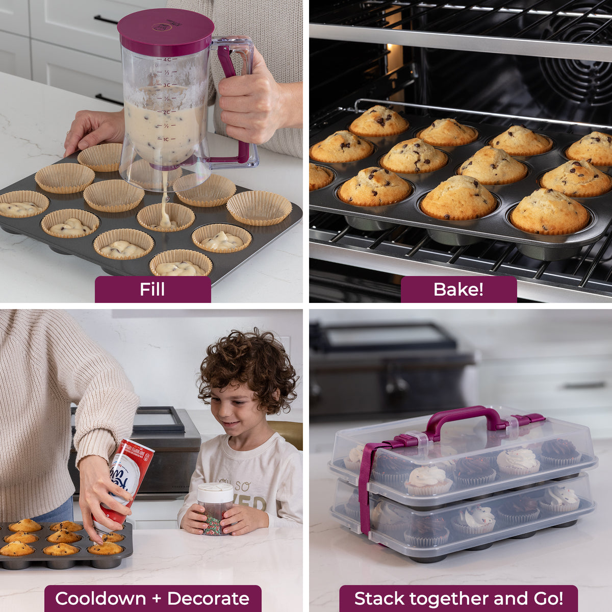 KPKitchen Cupcake Carrier for 24 Cupcakes